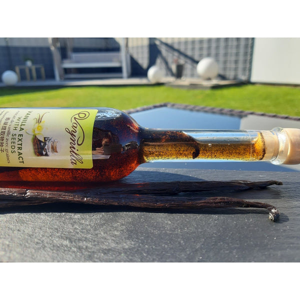 Vanille Extrakt aus Bourbon Vanille Schoten naturbelassen mit ...